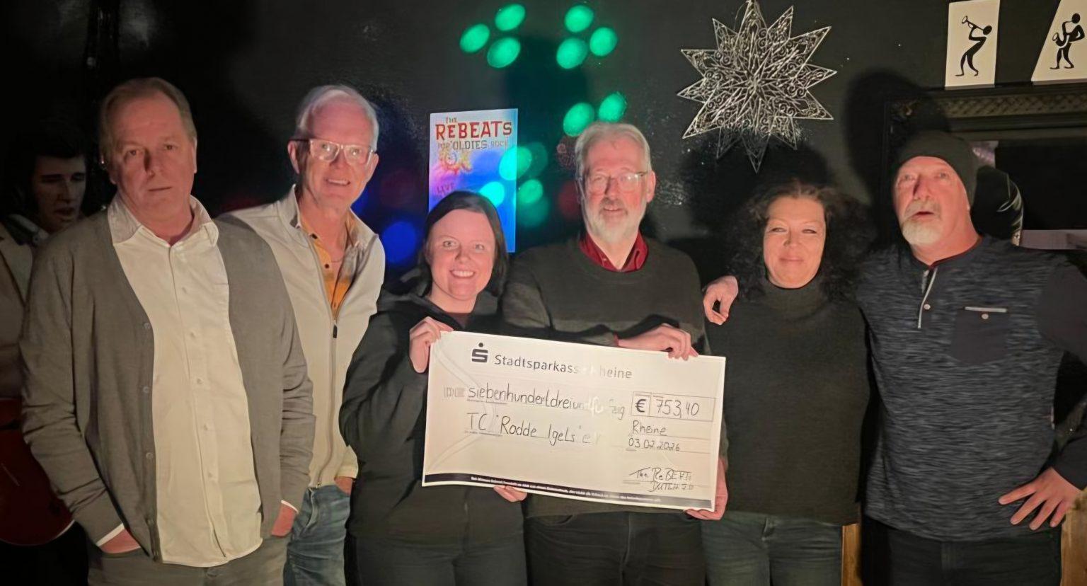 Spendenübergaben - DANKE ! - TC "Rodde Igels" e.V.